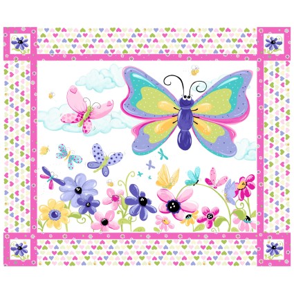Flutter the Butterfly Susybee Playmat Panel – Quilting Fabric Supplier