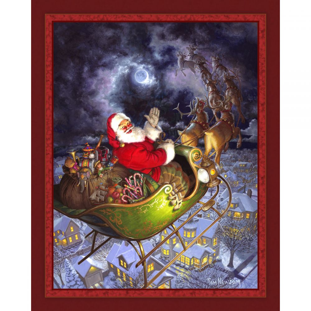 Merry Christmas to All - Santa Digital Panel – Quilting Fabric Supplier