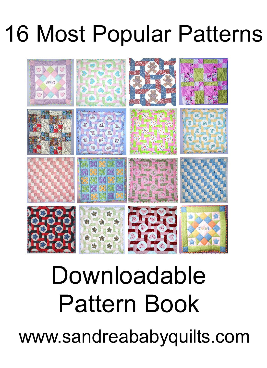 Baby Quilt Pattern Book - 16 of Our Most Popular Patterns! – Quilting ...