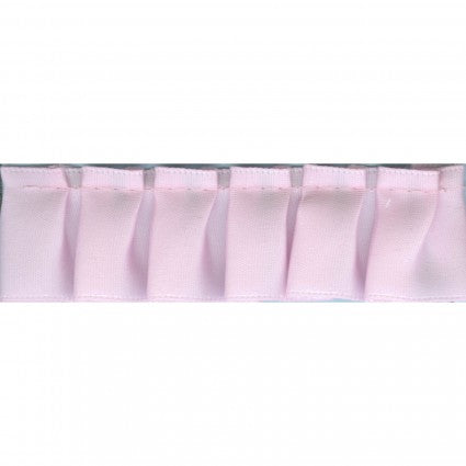 1" Pink Ruffled Box Pleated Ribbon Trim by the Yard – Quilting Fabric ...
